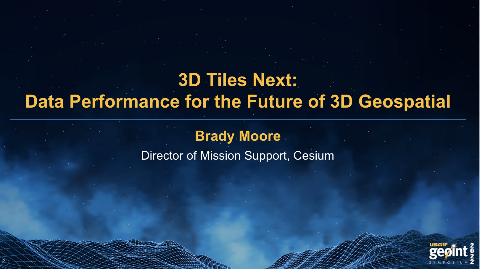 Presentations – Cesium